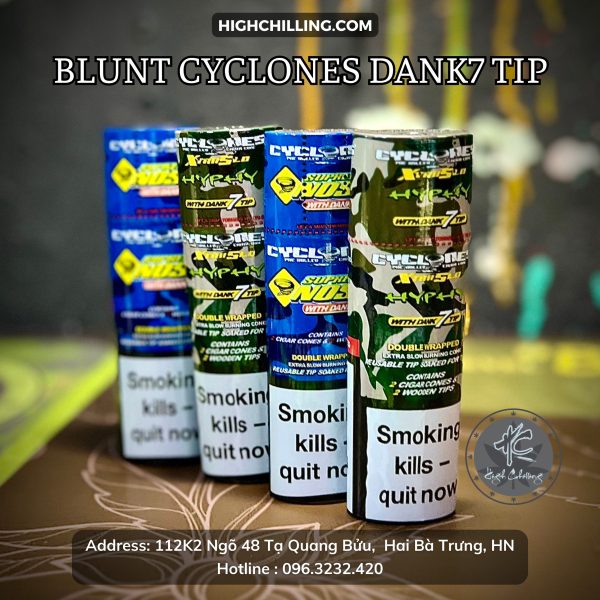 Giấy Auth Blunt Cyclones Dank7 Tip - High Chilling