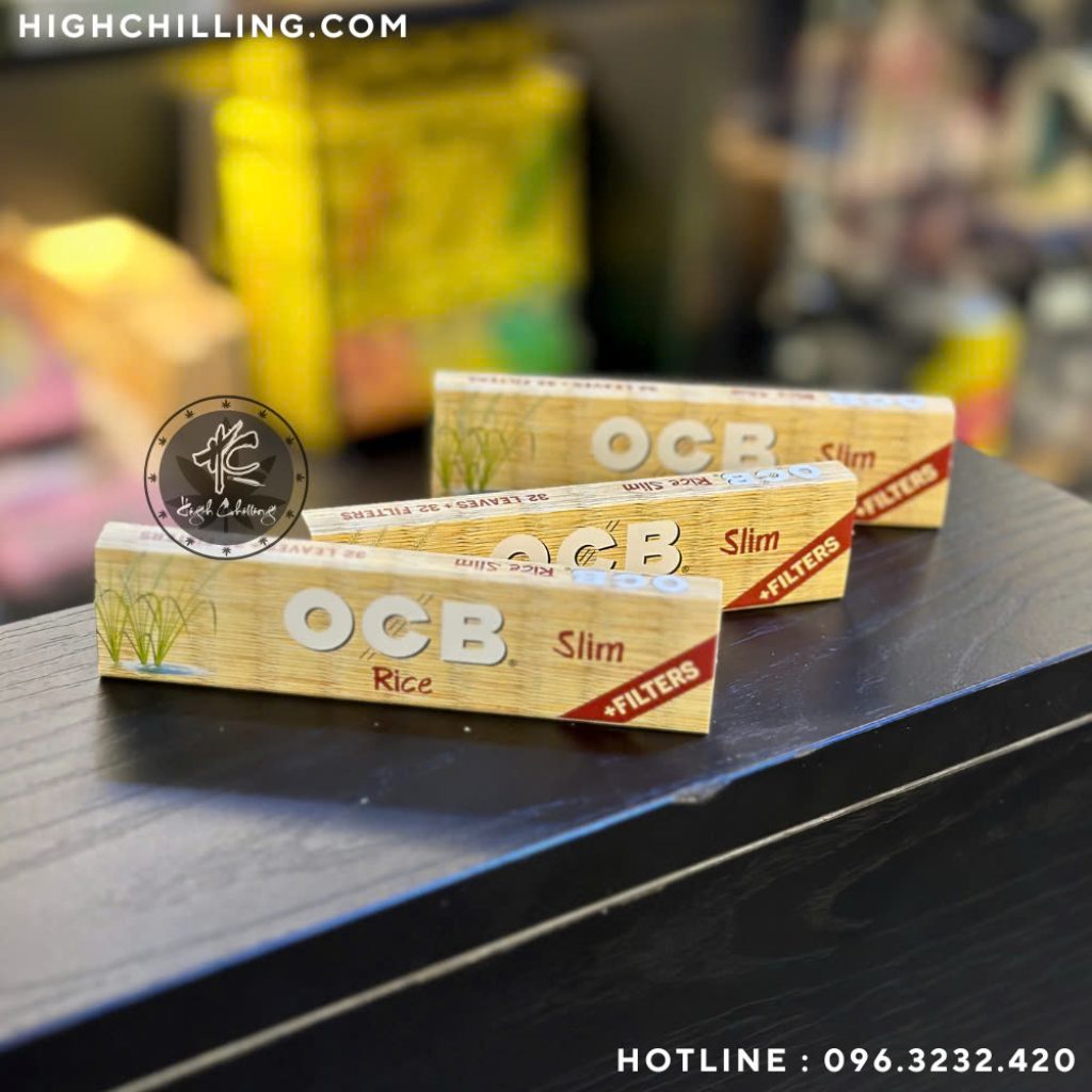 Giấy Auth OCB Rice Slim + Tip - High Chilling